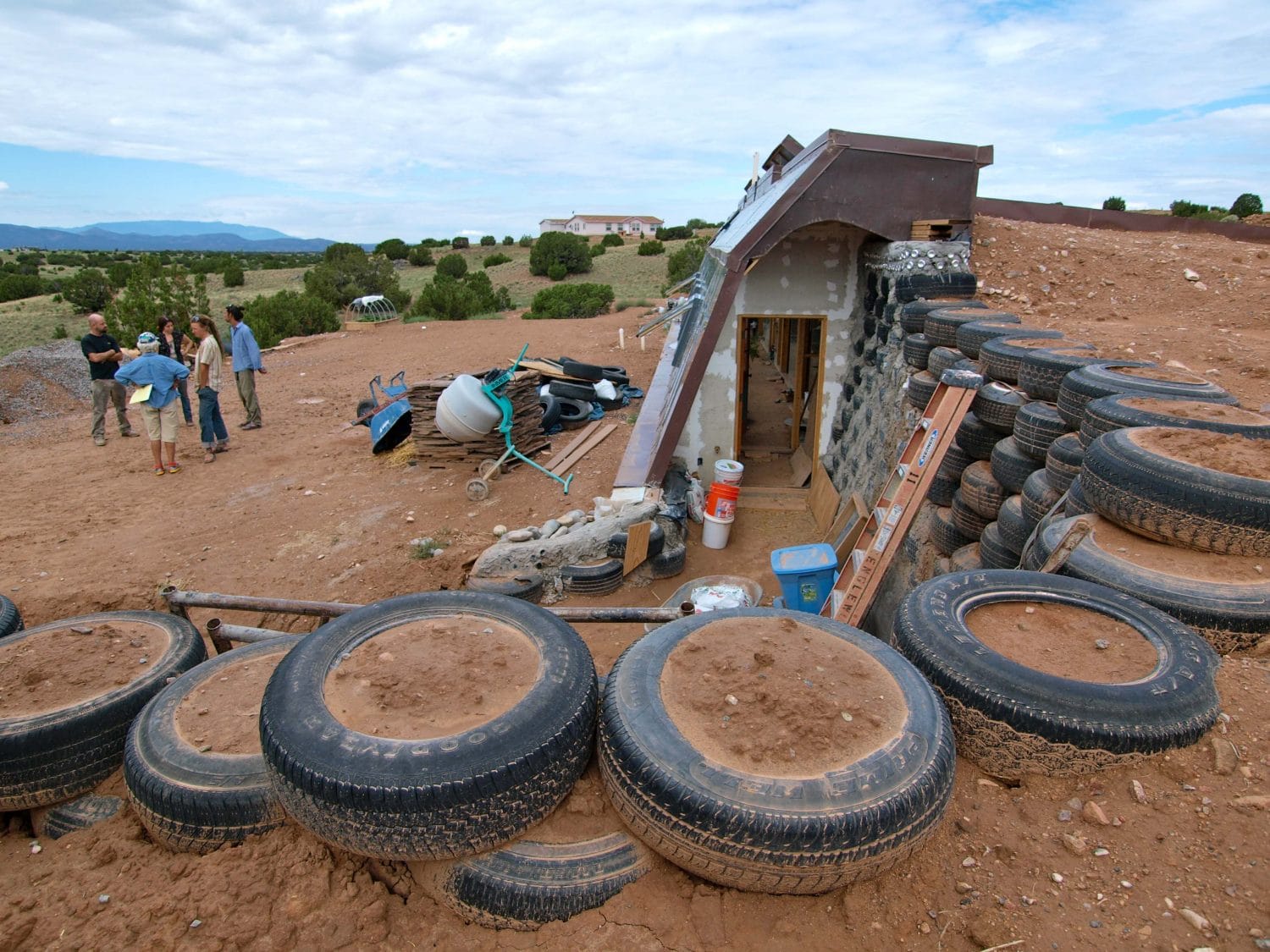 earthship construction - Toits alternatifs